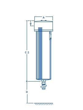BEKO CLEARPOINT Filter Typ M020 Druckluft-Aktivkohlefilter mit Handablass